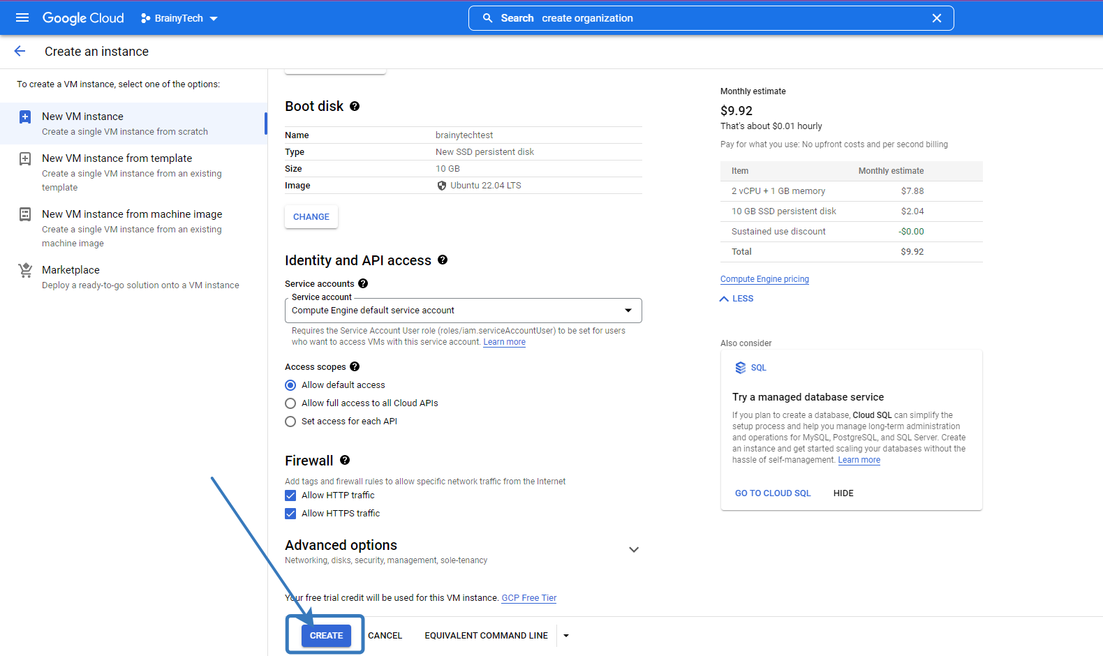 Google Cloud Platform 7 Ubuntu VM Instance Oluşturma - Murat Bilginer
