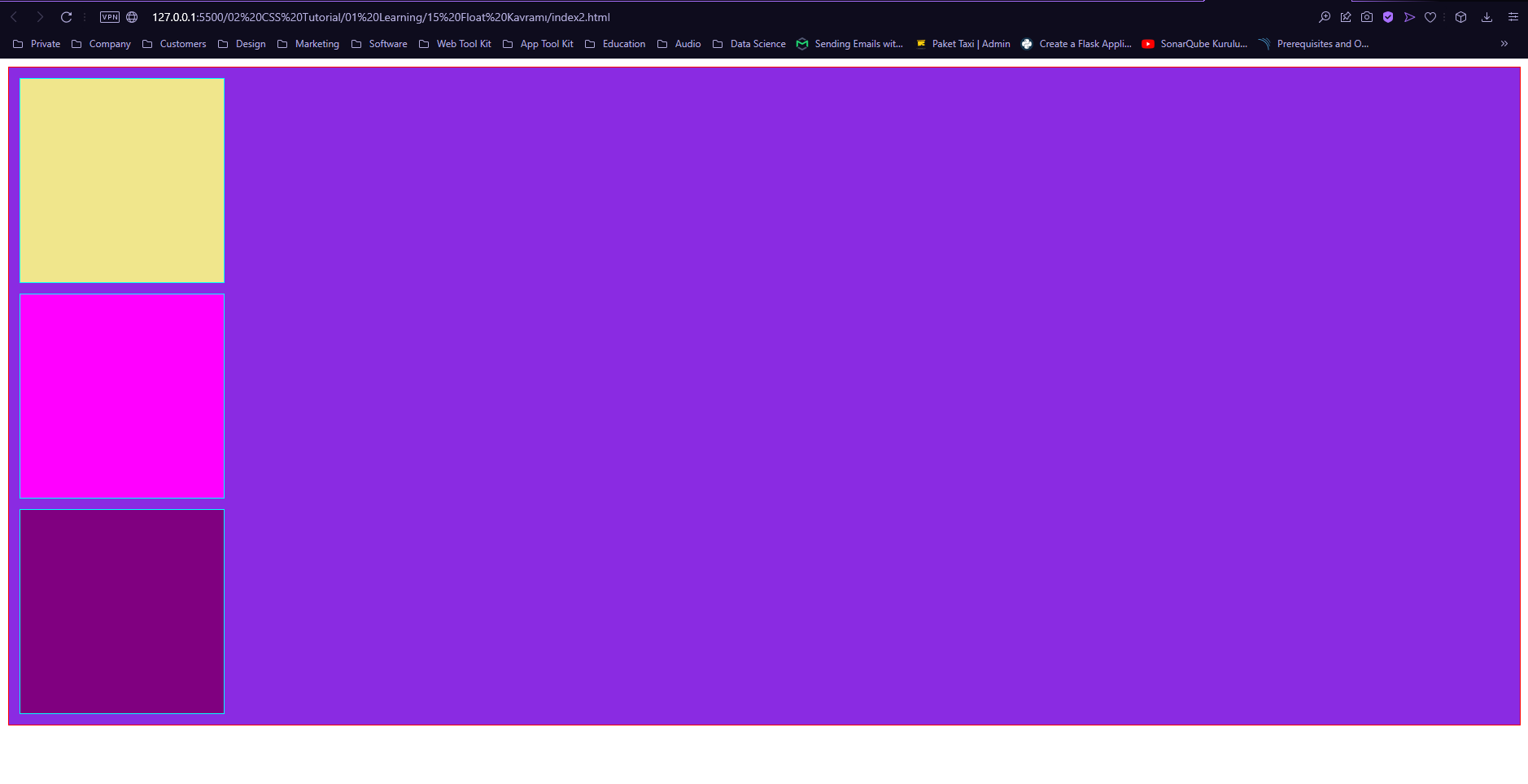 FrontEnd Developer RoadMap - CSS3 Tutorial 22 Float Kavramı - Nesne ...