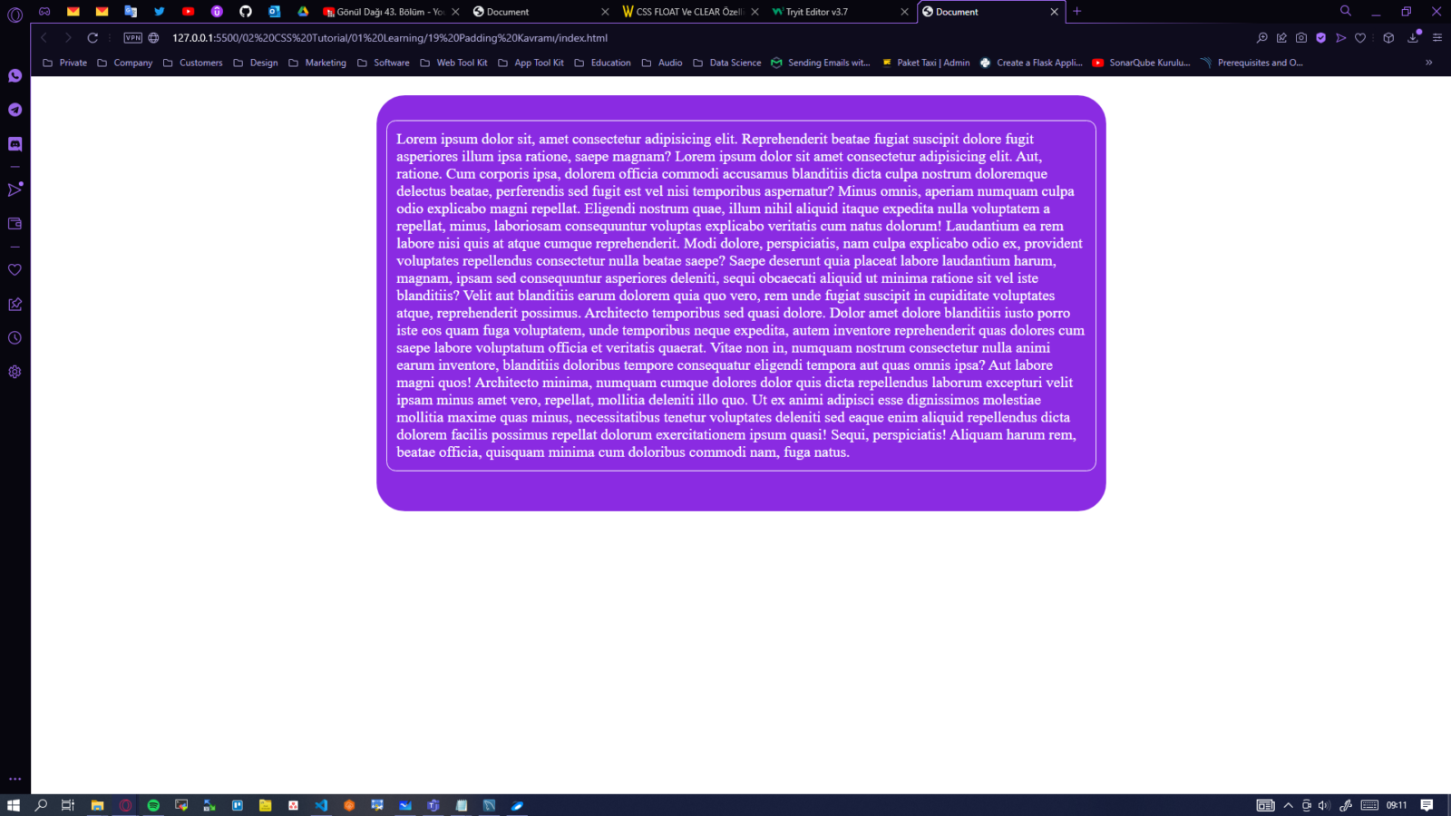 FrontEnd Developer RoadMap - CSS3 Tutorial 26 Padding Kavramı - Murat ... FrontEnd Developer RoadMap - CSS3 Tutorial 26 Padding Kavramı - Murat ...