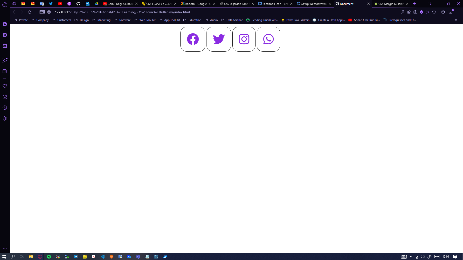 FrontEnd Developer RoadMap - CSS3 Tutorial 29 Icon Kullanımı - Murat Bilginer