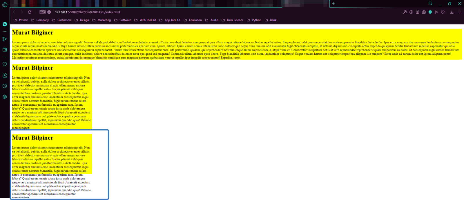 Frontend Developer Roadmap Html 5 Tutorial 26 Div Etiketi Murat