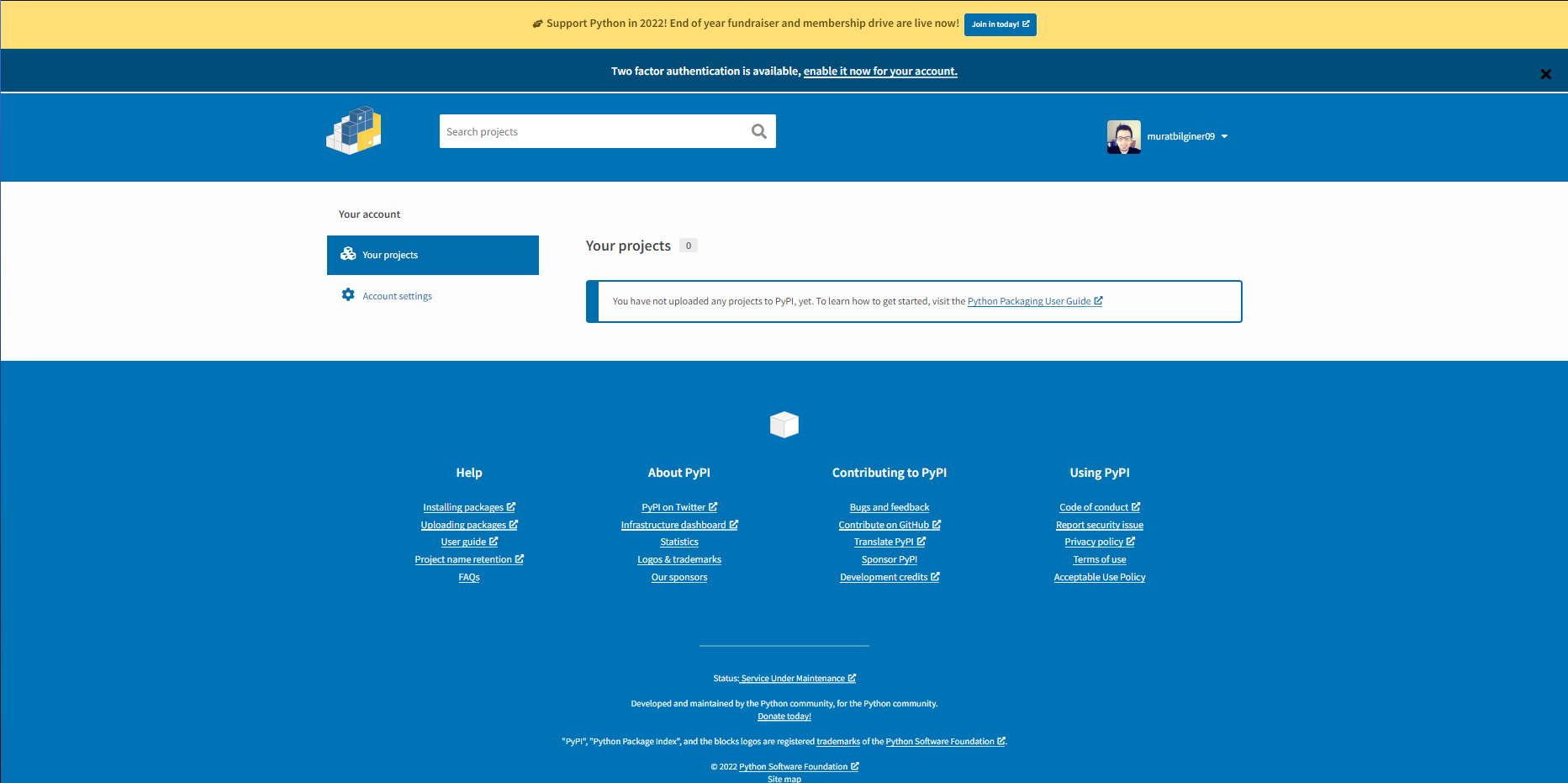 Python İle Oluşturduğunuz Paketlerinizi(Modüllerinizi) PyPI'da Yayınlama Rehberi 3 PyPI Main ...