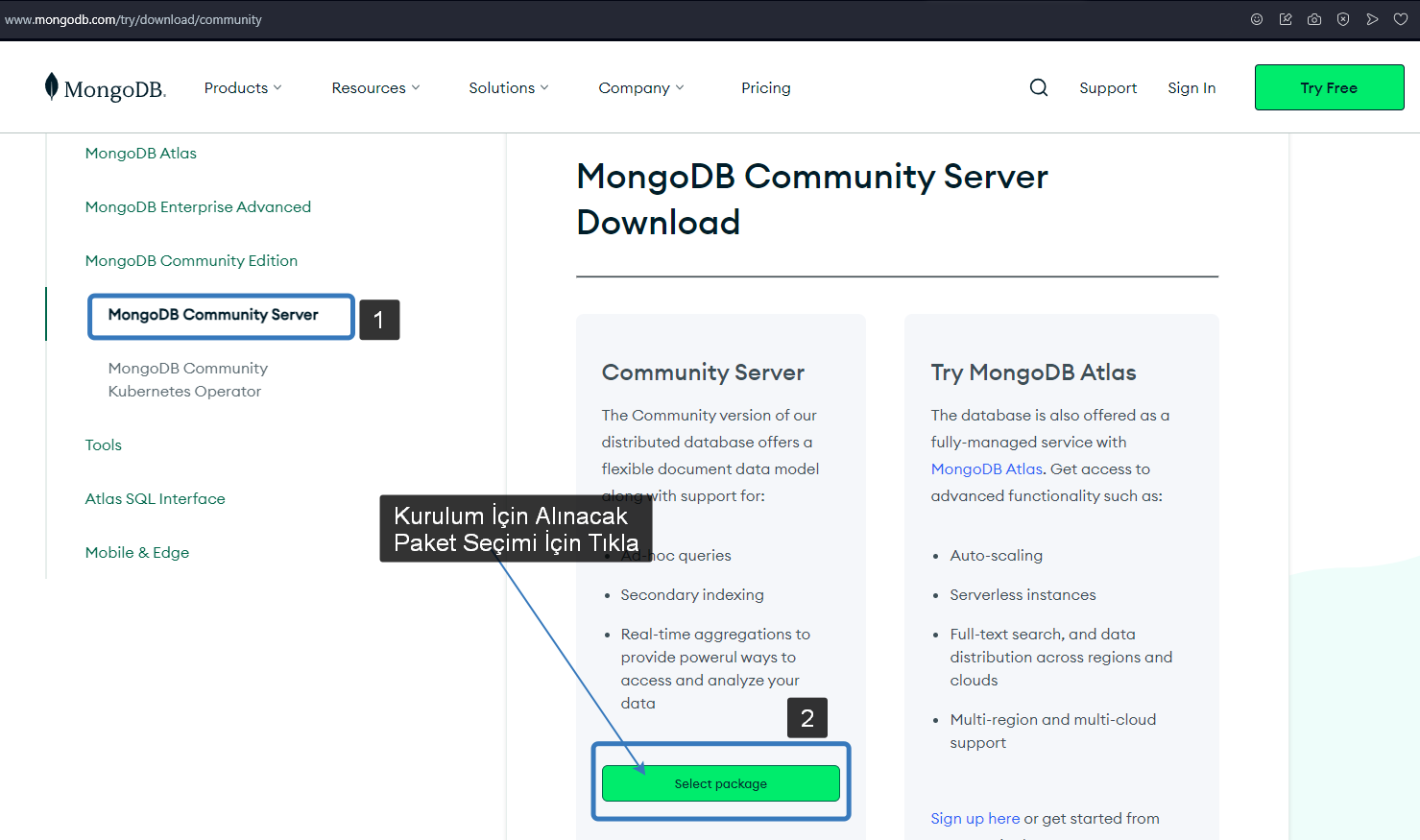 MongoDB 7 Tutorial 3 - MongoDB Comminity Server Nedir ve Kurulumu Nasıl ...