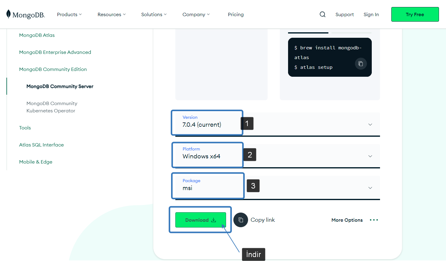 MongoDB 7 Tutorial 3 - MongoDB Comminity Server Nedir ve Kurulumu Nasıl ...