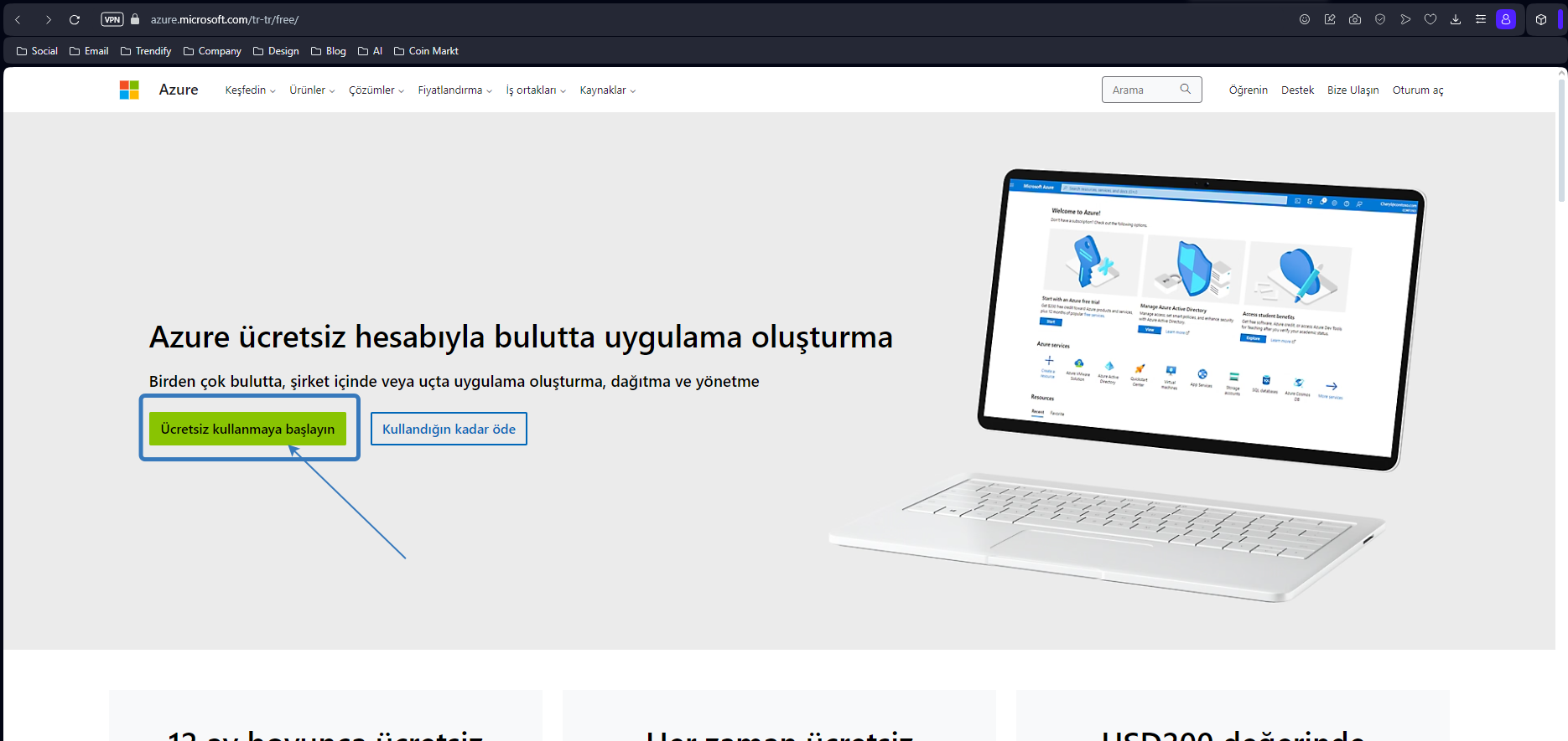 Azure Tutorial 2024 1 - Azure Hesabı Oluşturma - Murat Bilginer