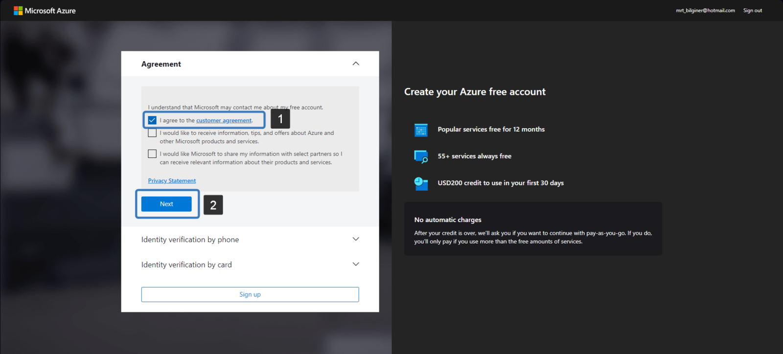 Azure Tutorial 2024 1 - Azure Hesabı Oluşturma - Murat Bilginer