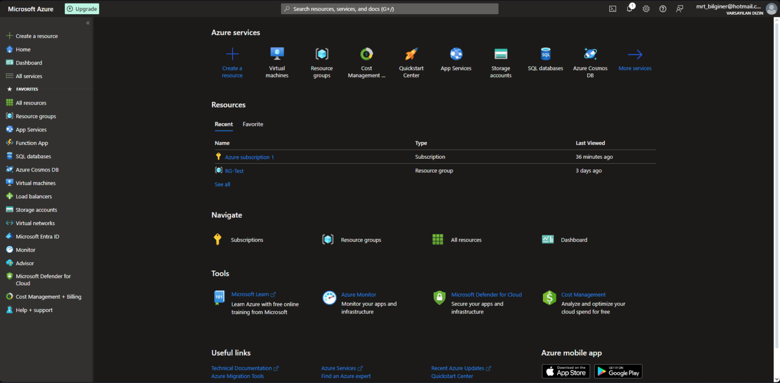 Azure Tutorial 2024 3 - Azure Portal Tema Özelleştirme - Murat Bilginer